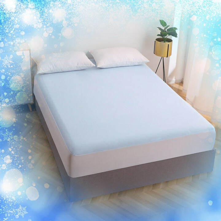 Cooling Mattress Cover Waterproof Mattress Protector Cooling Fitted ...