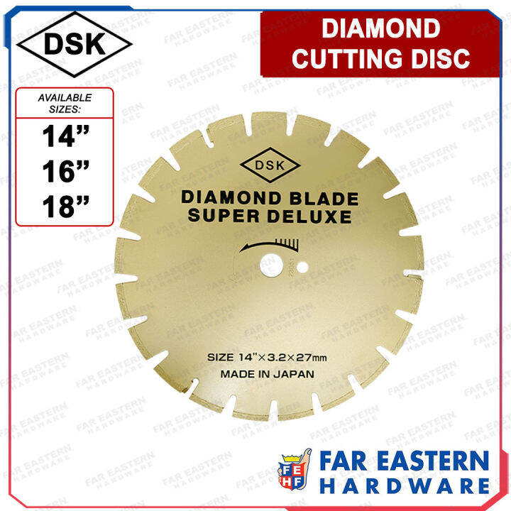 DSK Diamond Cutting Disc for Concrete Cutter 14" | 18" | Lazada PH