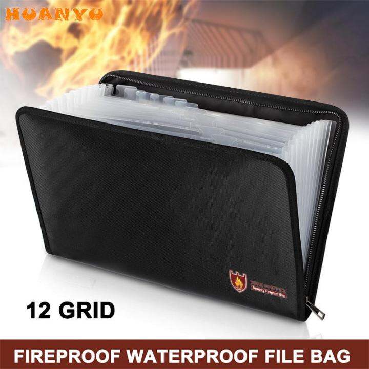 cvy4hxde Waterproof Fireproof Passport Cash Cheque Folder File Bag ...
