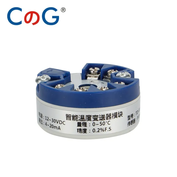 Programmable Thermocouple K J Pt100 To 4-20ma Converter Tc Rtd Input 4-20ma Output Head-mounted ...