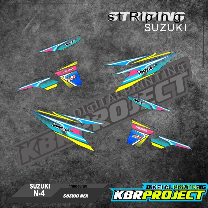 Suzuki nex transparan striping suzuki nex motor suzuki motor sticker ...