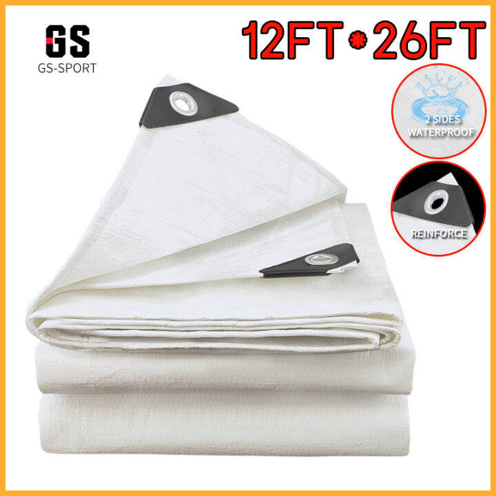 trapal waterproof makapal size 12ft x26ft/19ft x26ft White trapal lona ...