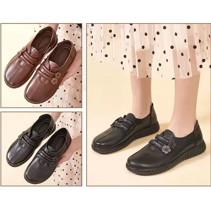 Ezey genuine leather comfortable mom shoes | Lazada PH