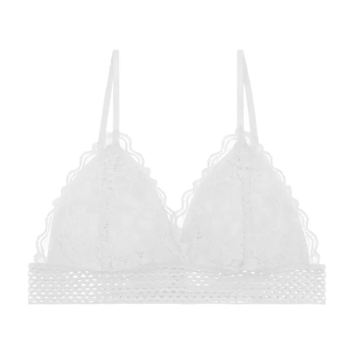 Victoria 'S Secret French Triangle Cup Unwired Bra ชุดชั้นในลูกไม้ชุด ...