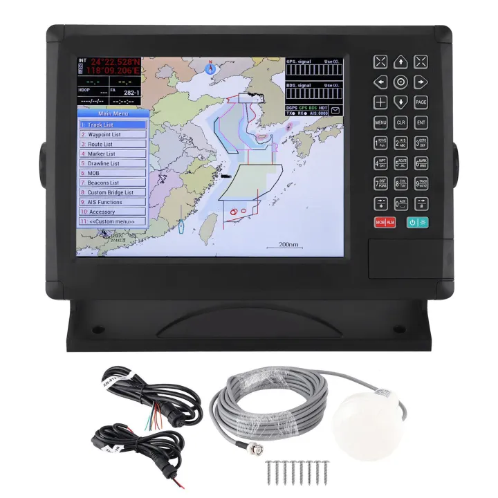 Marine GPS Chart Plotter Ship Navigation 10.4in LCD Display Waterproof ...