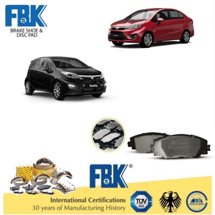 FBK Disc Brake Pad Front FD6300MS - Proton Iriz Persona 2016 | Lazada