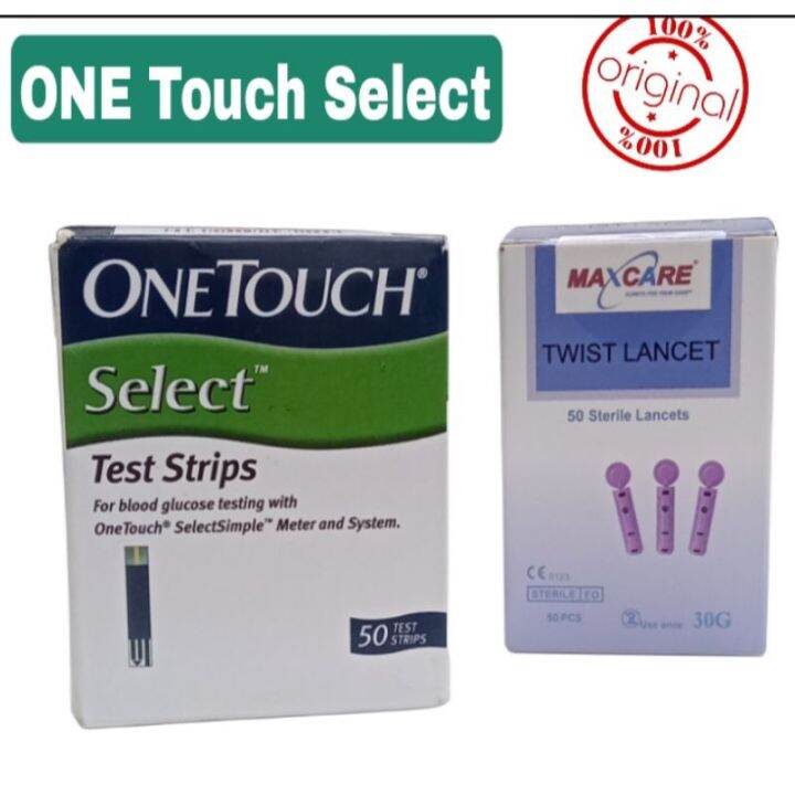 One Touch Select Test Strips 50pcs glucose strips per pack | Lazada PH