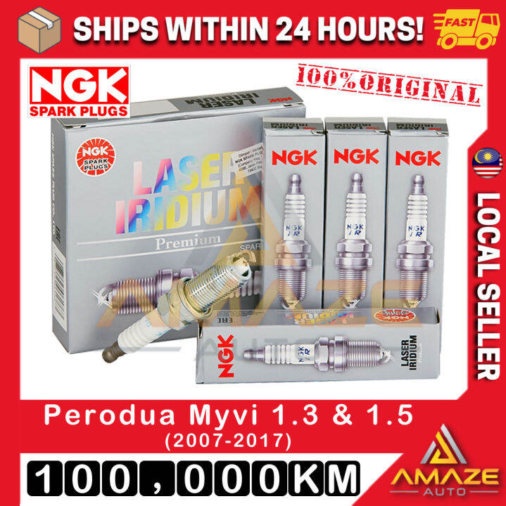 NGK Laser Iridium Spark Plug for Perodua Myvi 1.3 & 1.5 (2007-2017 ...