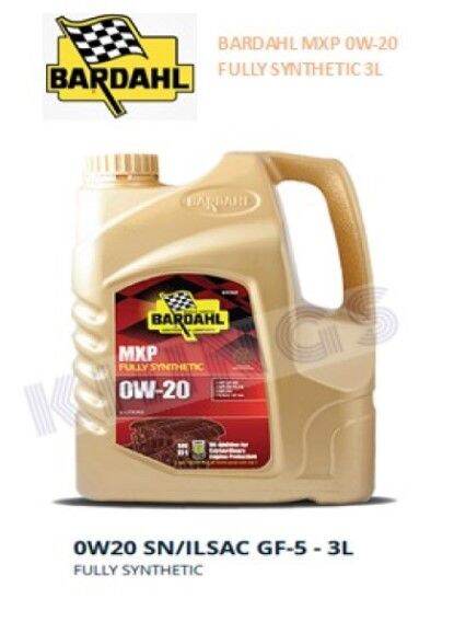 [KINGS] [FULLY SYNTHETIC] [BARDAHL] - ENGINE OIL - MXP - 0W20 - 3L/4L | Lazada
