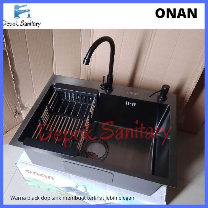 kitchen sink hitam black 6045 Bolzano/Onan/Velar/Inobe/ sink bak cuci ...
