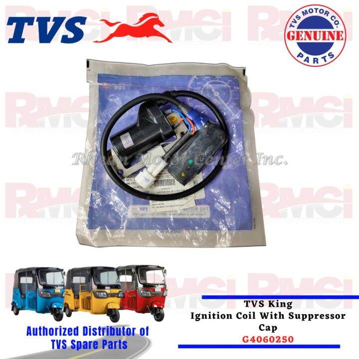 TVSELEC9 | TVS King Ignition Coil With Suppressor Cap G4060250 | Lazada PH