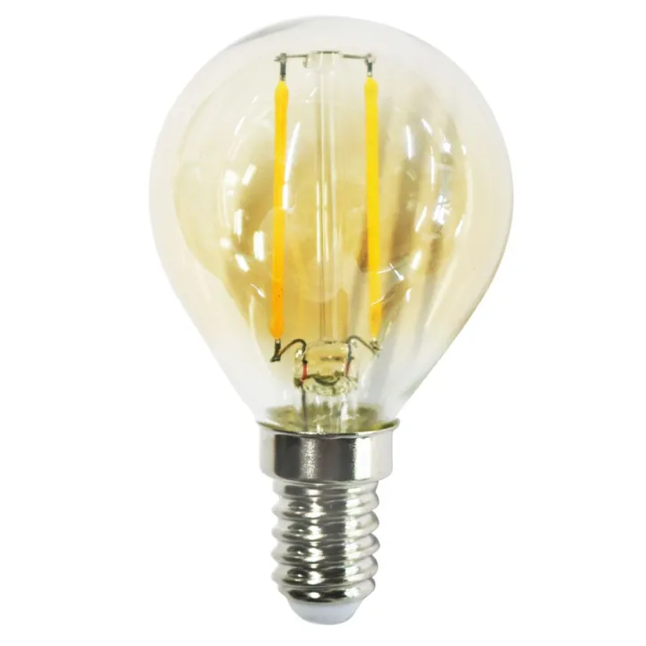 SuperSales - X4 ชิ้น - หลอด ระดับพรีเมี่ยม LED G45 FILAMENT AMBER 2 ...