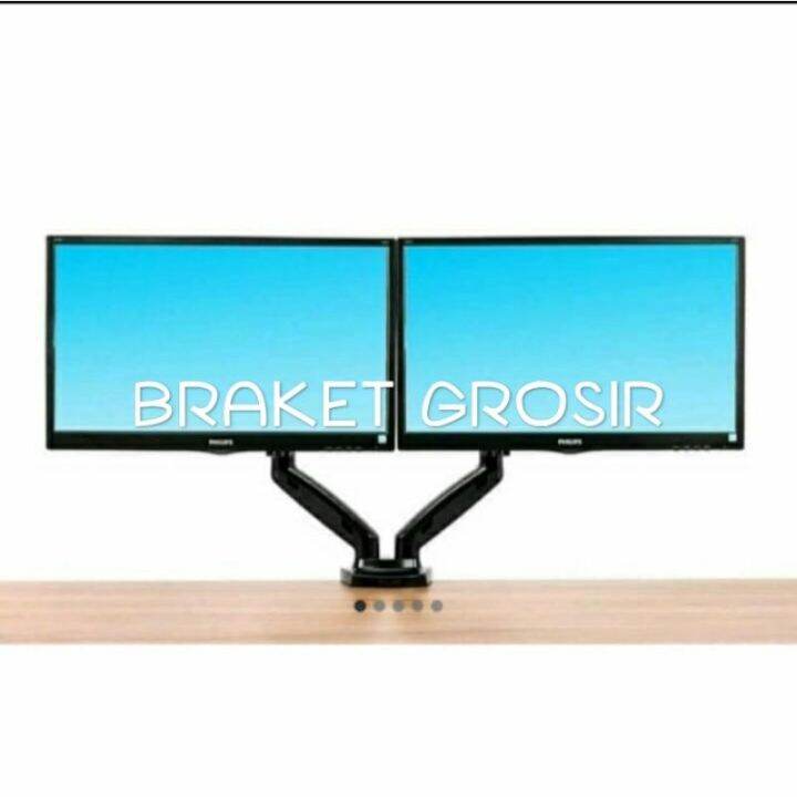 Bracket dual Monitor/breket dual monitor Jepit Meja 2 Monitor NB F160 ...