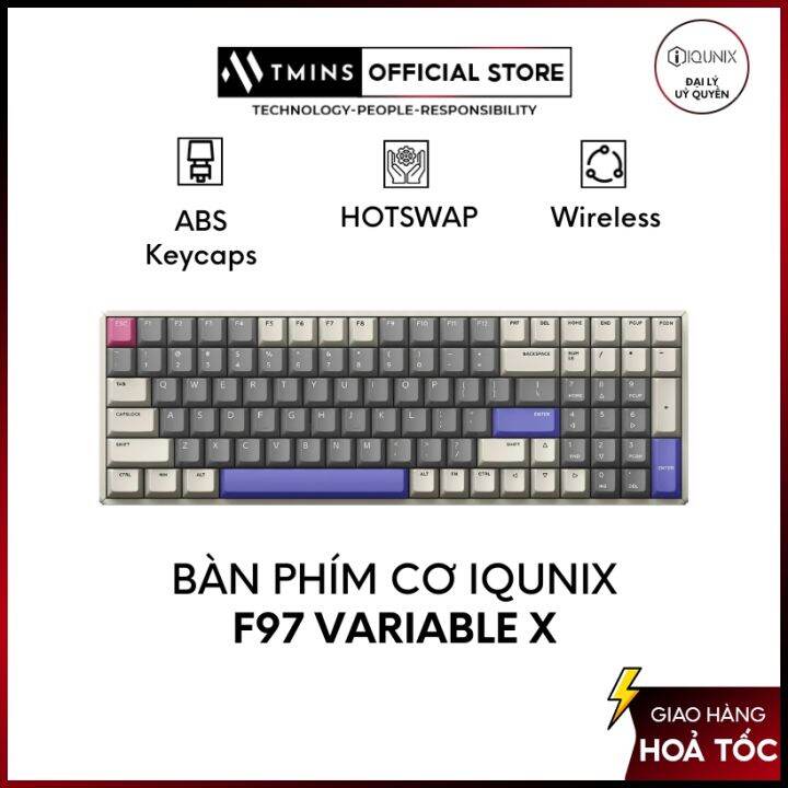 Bàn phím cơ IQUNIX F97 Variable X (RGB / HOTSWAP / Wireless / Cherry Sw) - Hàng Chính Hãng - Bảo ...