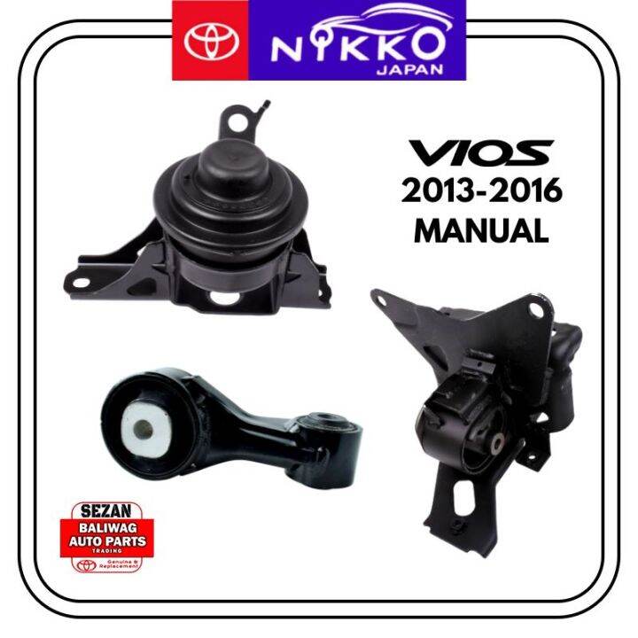 NIKKO JAPAN ENGINE SUPPORT SET RIGHT LEFT REAR VIOS 2013-2016 MANUAL ...