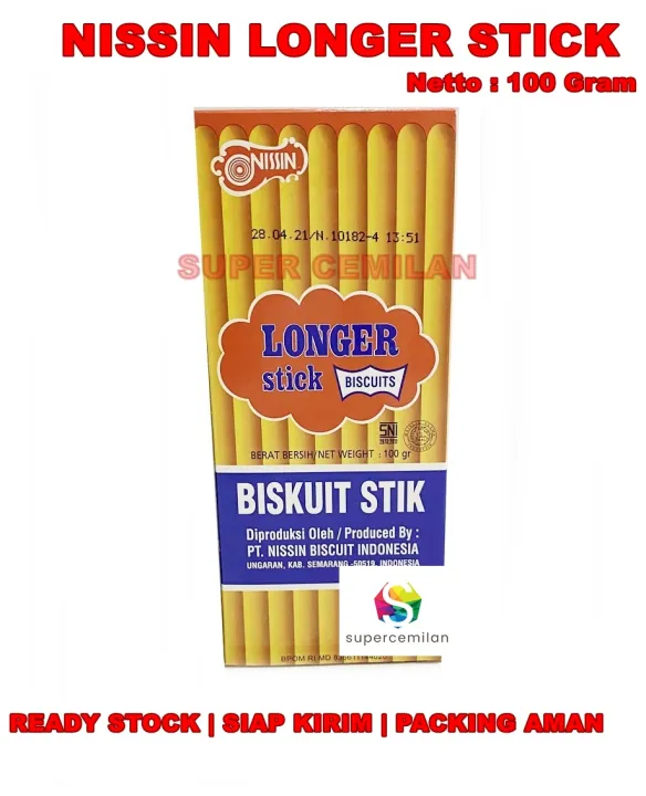 Nissin Longer Stick | Biskuit Stik Kemasan Box - Cemilan Enak Renyah ...