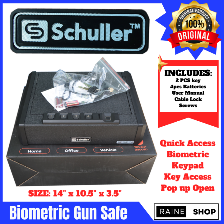 Schuller Biometric Fingerprint Safe Box | Lazada PH