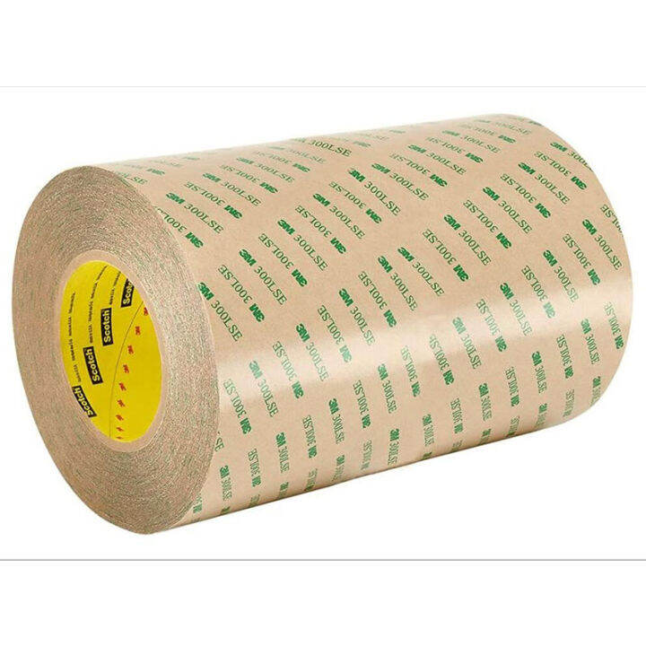 J86 3M 9495LE Adhesive Transfer Tape - 12 In. X 180 Ft. Double Coated Polyester Tape Roll With ...