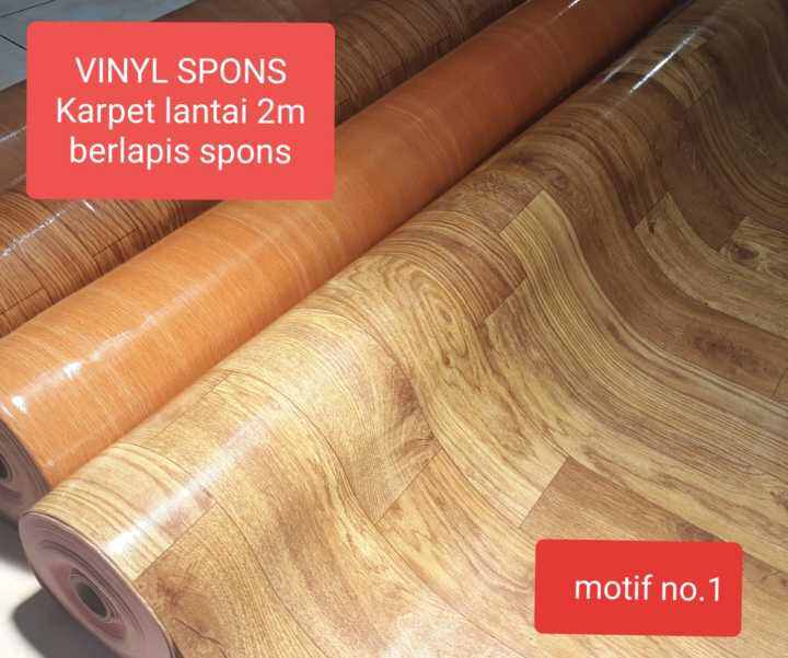 karpet lantai meteran vinyl spon HARGA Per 1 Meter (P 100cm x L 200cm) tebal 1.2mm | Lazada ...