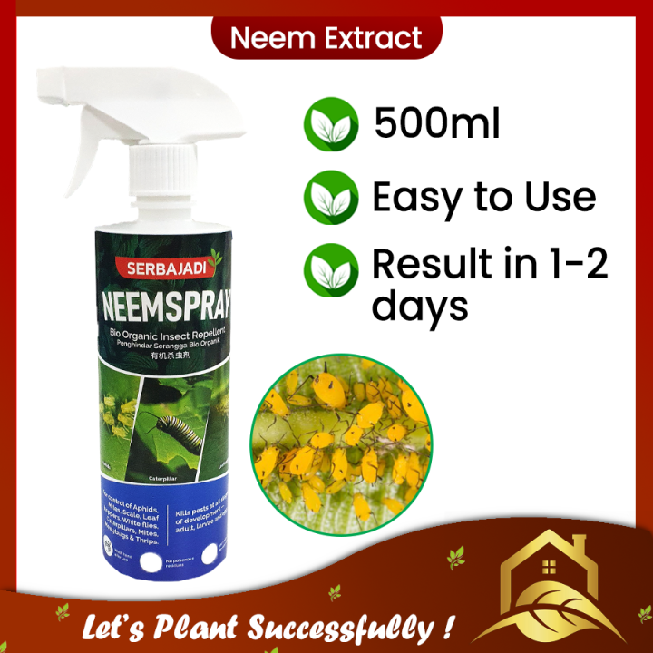 【Buy 2 Free 100ml】Serbajadi Neem Spray Organic Pesticide / Racun Pokok ...