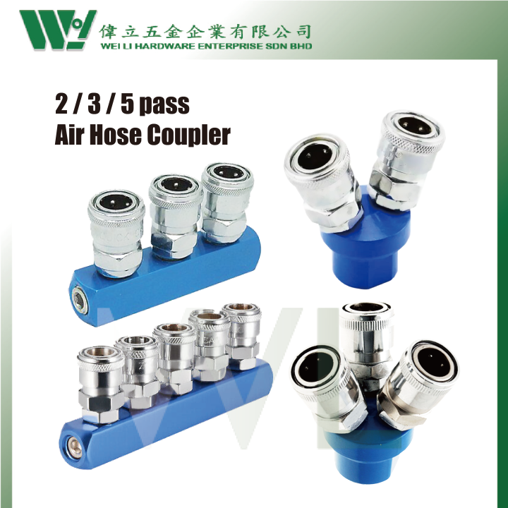 Air Hose Quick Joint Connect 2 / 3 / 5 way / pass coupler Air coupler ...