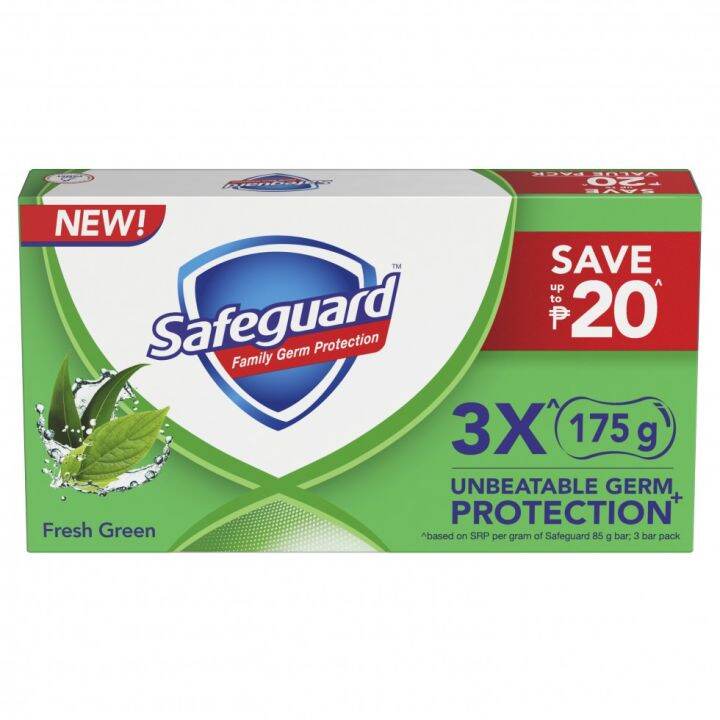 SAFEGUARD BAR SOAP FRESH GREEN WITH HERBAL EXTRACT 175G | Lazada PH