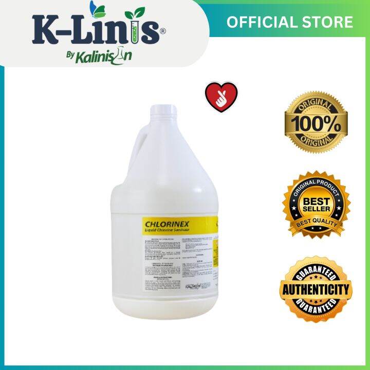 Kalinisan Chlorinex Liquid Chlorine Sanitizer Disinfectant Solution 1 Gallon | Lazada PH