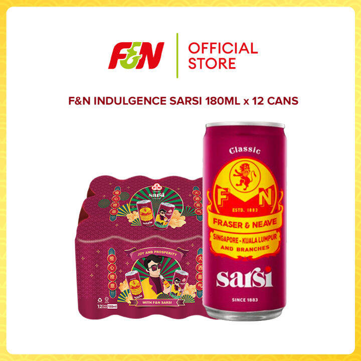 F&N INDULGENCE SARSI 180ML X 12 | Lazada