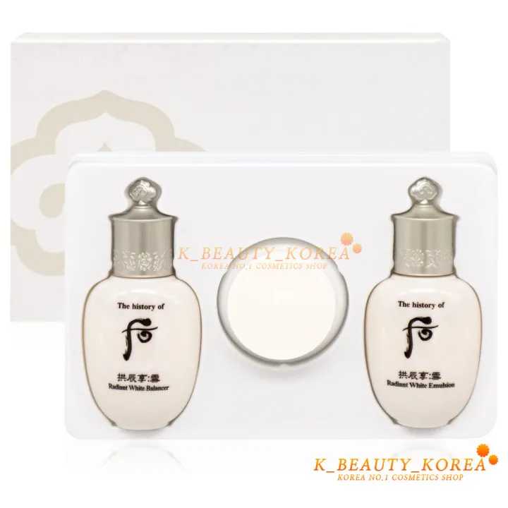 [The history of Whoo] Gongjinhyang Seol Radiant White 3pcs Miniature ...