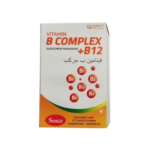 Vitamin B Complex B12 SAMCO Botol 100 Kaplet | Lazada Indonesia