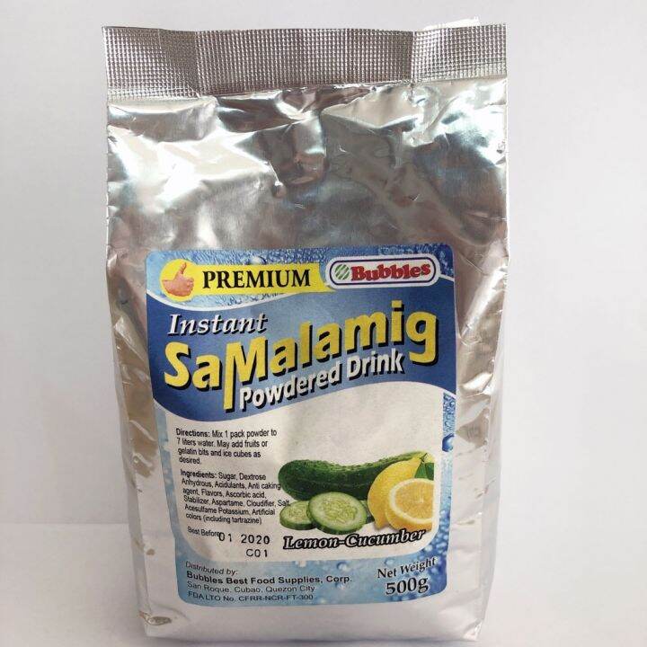 (BUBBLES BEST FOOD) Cucumber Lemonade SaMalamig Juice Powder Drink 500 ...