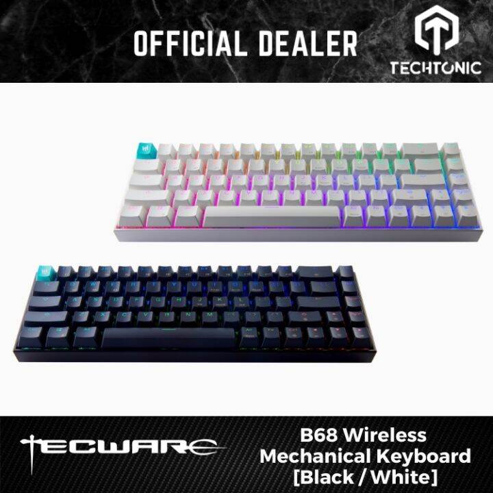 Tecware B68 Wireless RGB Mechanical Keyboard (Hot swappable) [Black ...