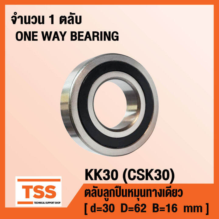 KK30 (CSK30) ตลับลูกปืนหมุนทางเดียว CSK30 (ONE WAY BEARING) จำนวน 1 ตลับ KK 30 จำนวน 1 ตลับ CSK ...