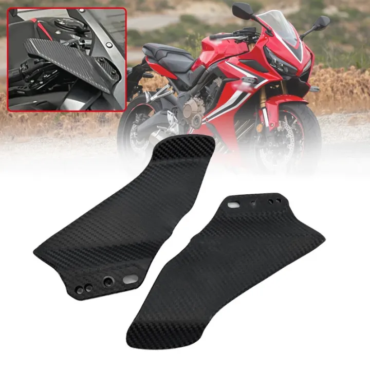 Motorcycle Sports Bike Winglet Aerodynamic Wing Kit Spoiler Rear View ...