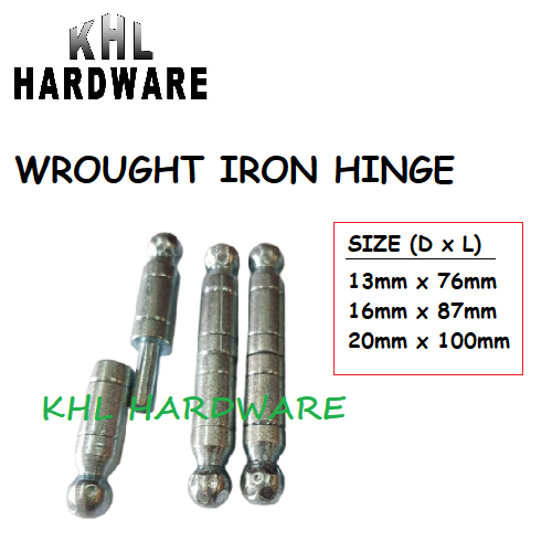 [KHL] Wrought Iron Hinge / Round Metal Hinges / Pintu Engsel Bulat ...