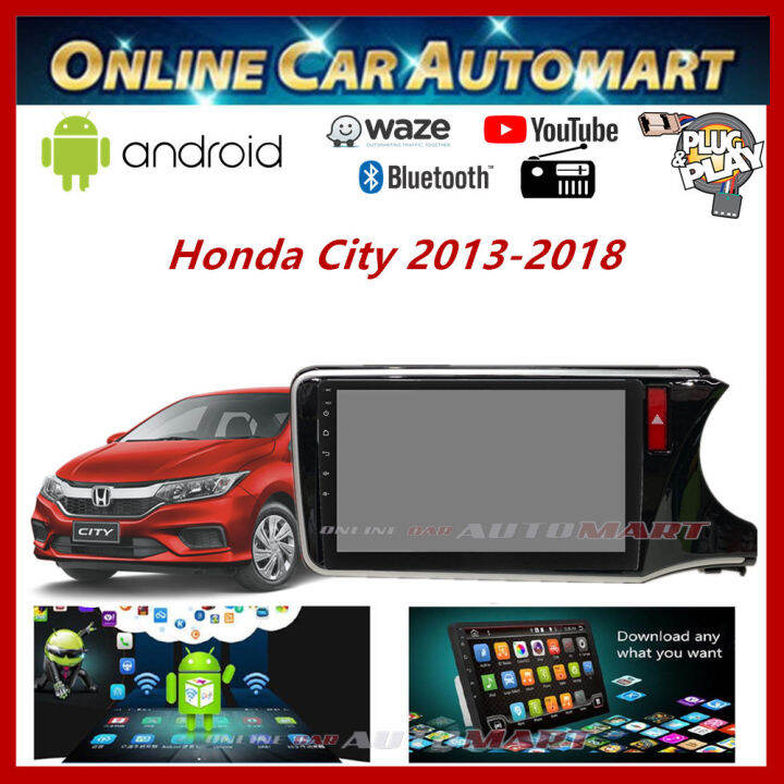 Honda City 13-18 Big Screen 9 Plug and Play OEM 16GB Android Player ...
