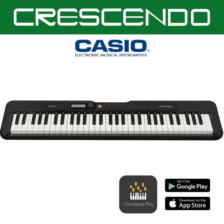 Casio CT-S200BK-FA 61 Keys Slim Casiotone Keyboard (Black) includes ...