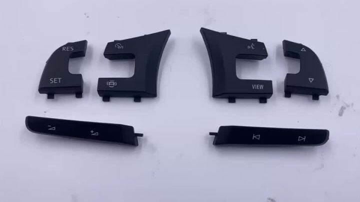 New 1pc Steering Wheel Multifunction Switch Button Cover Trim For VW ...