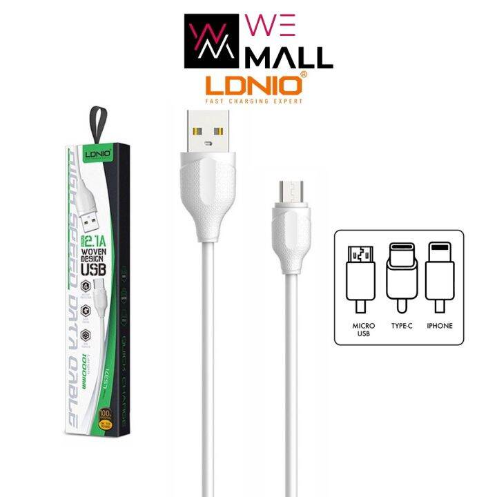LDNIO LS371 Micro / Lightning / Type-C USB Cable - 3 Month Warranty ...