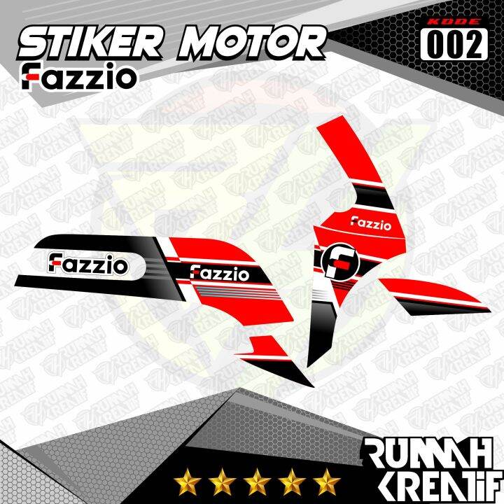 Stiker Motor Yamaha Fazio Terbaru Retro I Stiker Bodi Fazio I Stiker ...