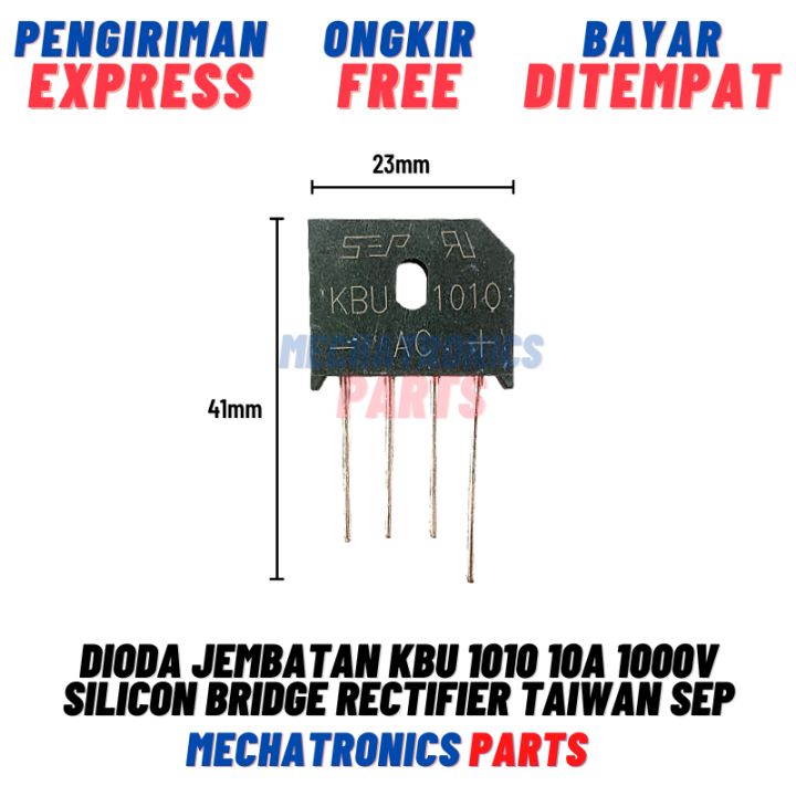 [PAS-9037] Dioda Jembatan KBU 1010 10A 1000V Silicon Bridge Rectifier ...
