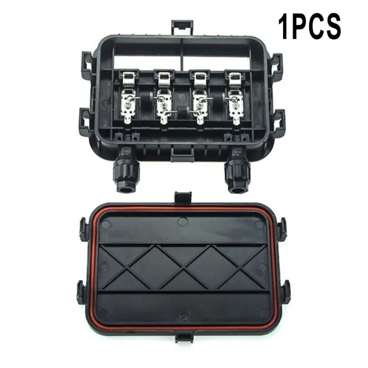 Off-Grid 100W Solar Panel Junction Box Terminal Blocks Wire Connectors ...