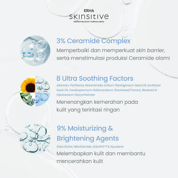 ERHA SKINSITIVE ULTRACALM SKIN BARRIER MOISTURIZER HYPOALLERGENIC ...