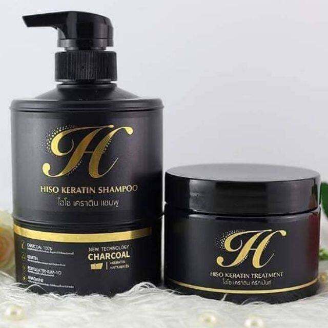 ไฮโซเคราติน แชมพูชาโคล ทรีทเม้น ท์ชาโคล HISO KERATIN | Lazada.co.th