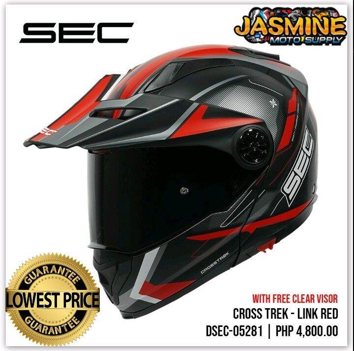 Sec cross trek dual visor modular helmet | Lazada PH