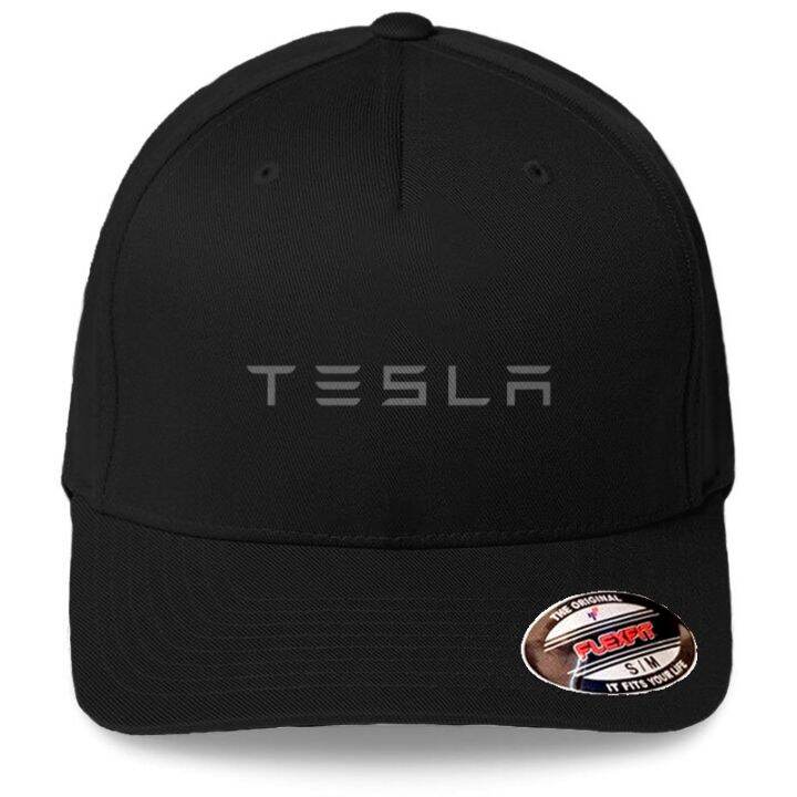 2023 Tesla Motor Logo Black Hat Baseball Cap Printed Emblem Hat fashion ...