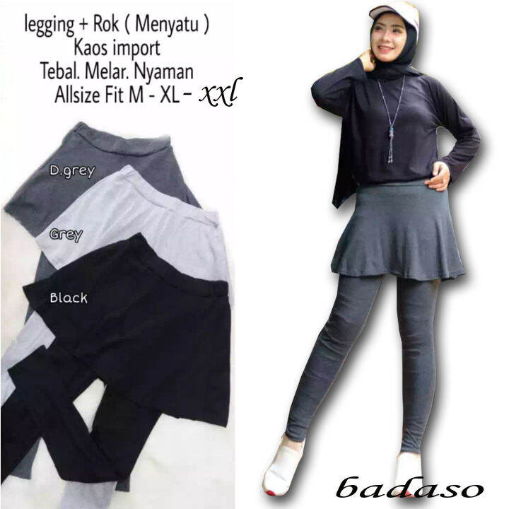 Outfit legging Rok Viral Terbaru - Legging Senam Wanita | Lazada Indonesia