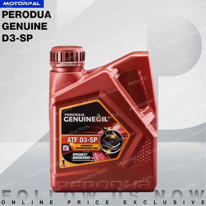 GENUINE ORIGINAL MINYAK AUTO GEAR OIL FLUID PERODUA D3-SP ATF (1L) | Lazada