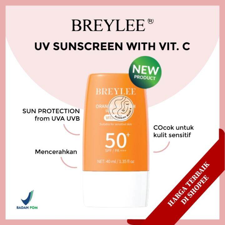 BREYLEE UV Sunscreen SPF 50+ | WHITTENING UV | ORANGE BLOSSOM - Krim ...