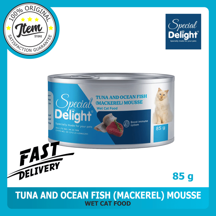 Special Delight Tuna and Ocean fish (Mackerel) Mousse Wet Cat Food for ...